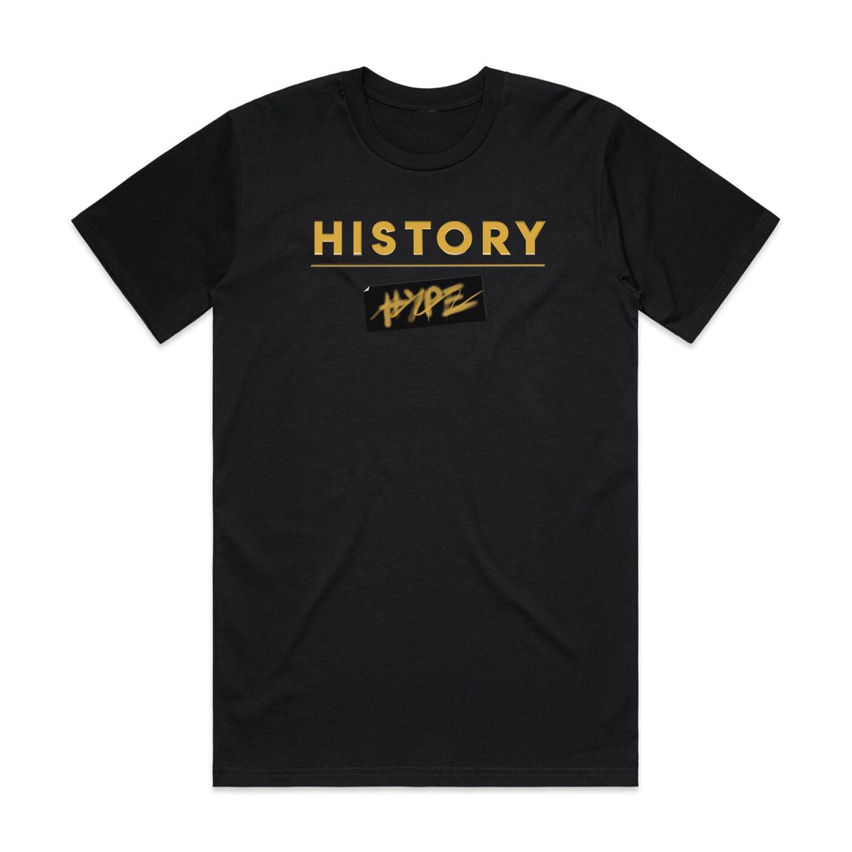 History Over Hype Tee (Black) – Since Apparel